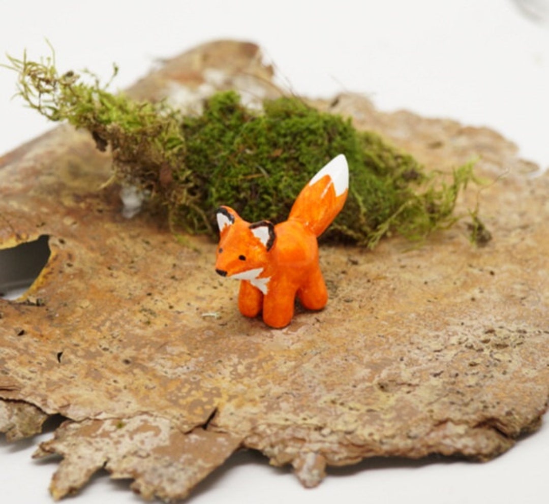 Miniature Red Fox Miniature Fox Miniature Animal Fairy - Etsy