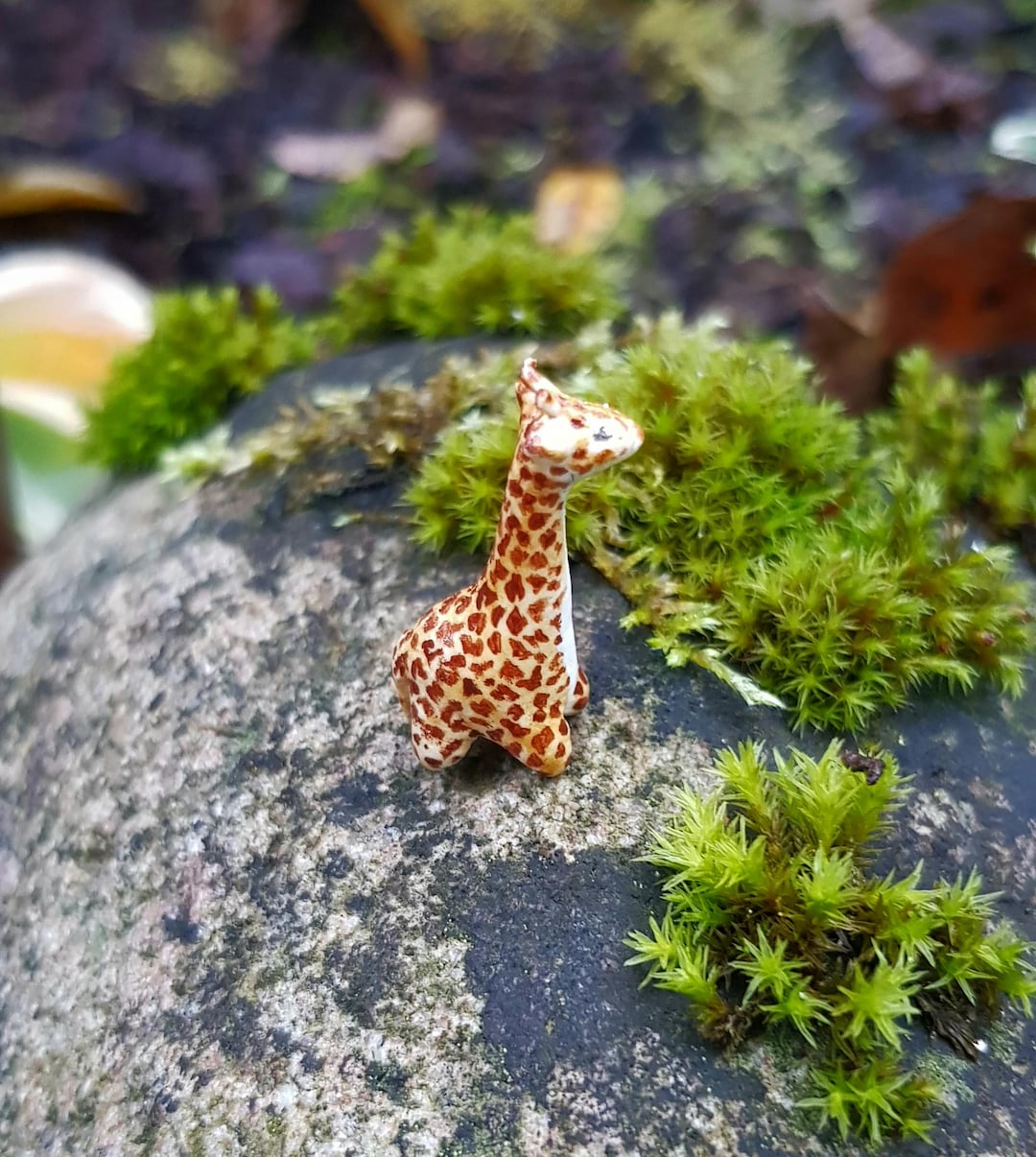Miniature Giraffe, Tiny Giraffe, Clay Giraffe, Giraffe Figurine - Etsy
