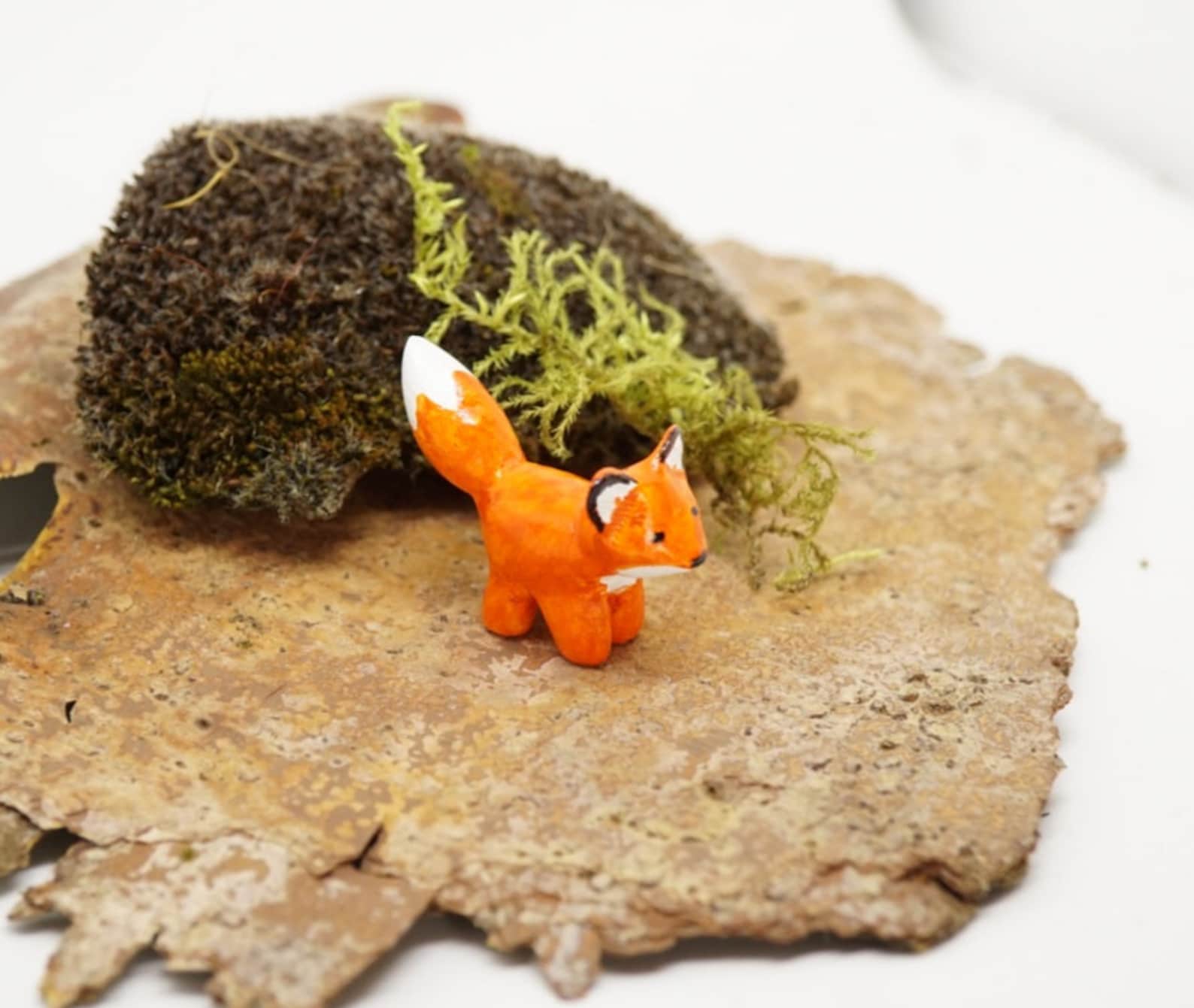 Miniature Red Fox Miniature Fox Miniature Animal Fairy - Etsy