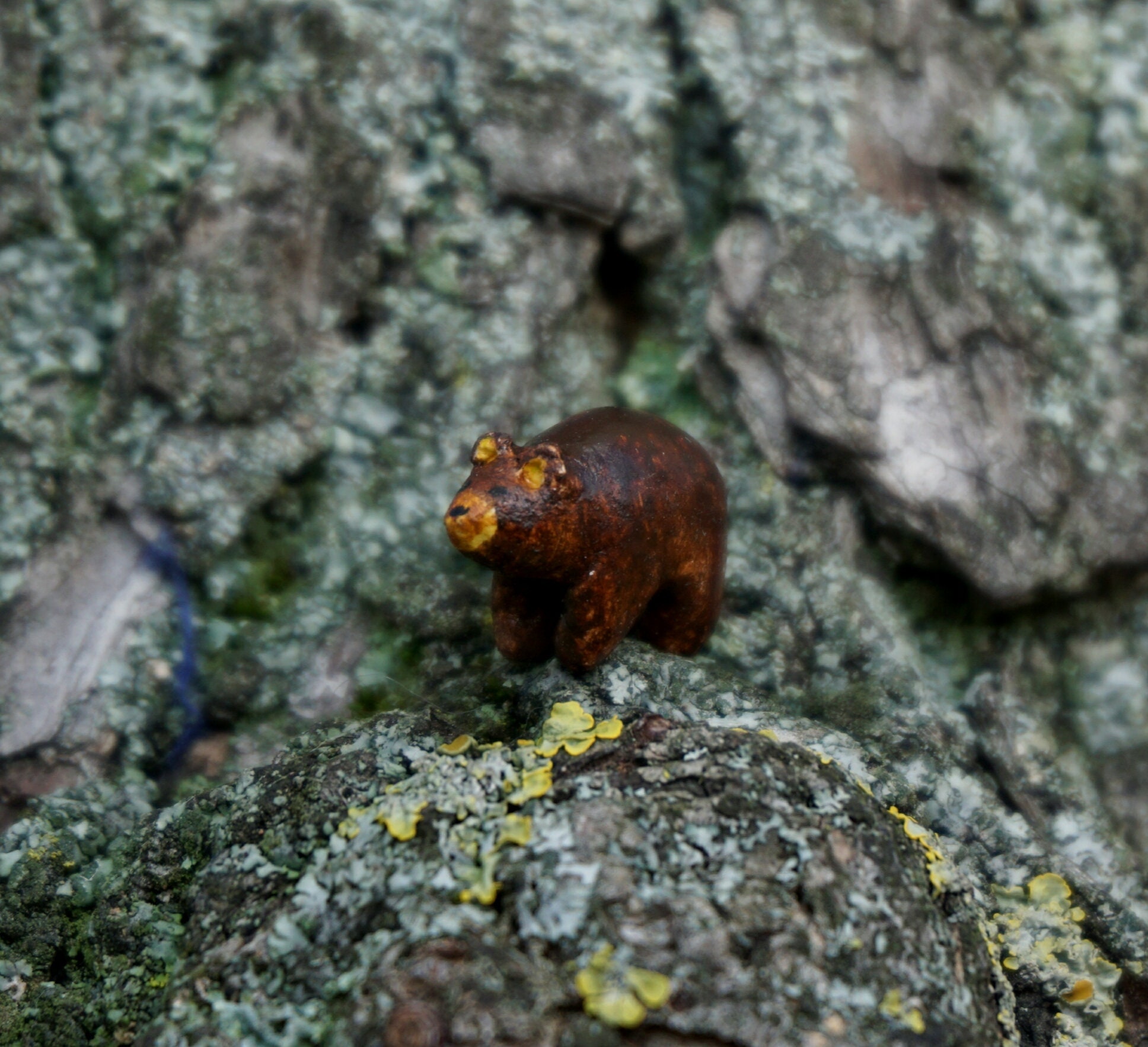 Micro Brown Bear Figurine Miniature Bear Miniature Brown - Etsy Australia