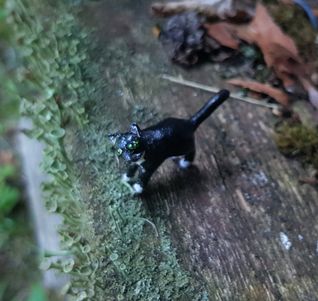 Miniature Handmade Cat, Clay Cat, Miniature Cat,tiny Cat, Cat Figurine ...