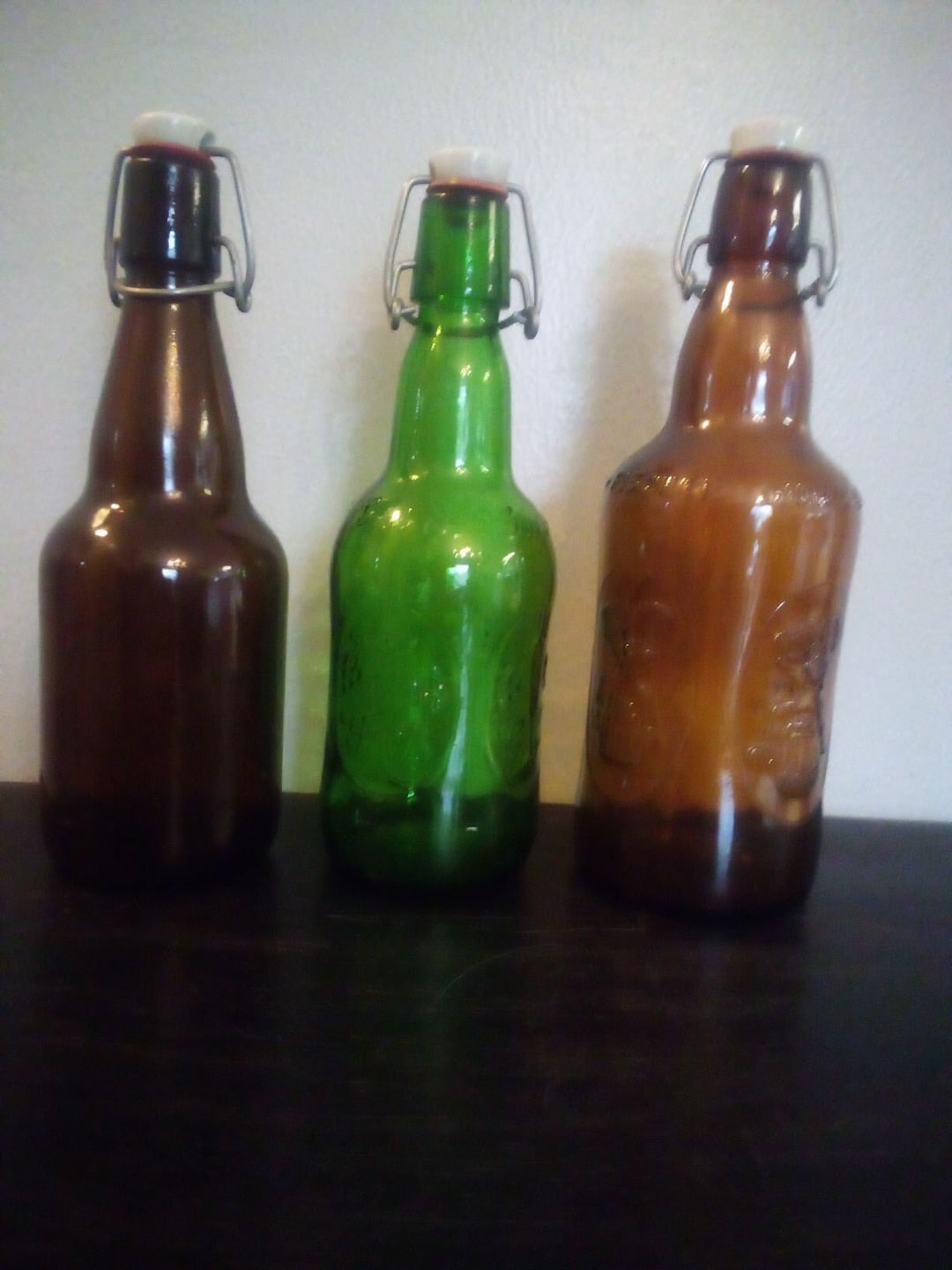 Start Your Own Beer Bottle Collection, Set of 3 Vintage Beer Bottles ...