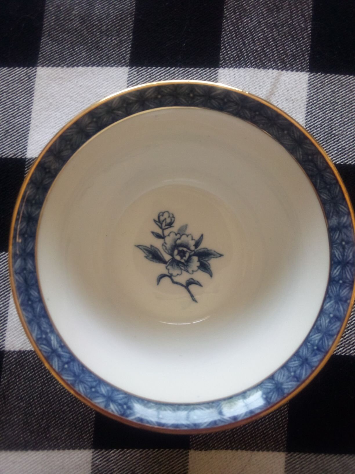 Delicate Ironstone Ware Teacup and Saucer Made in Occupied Japan Blue ...