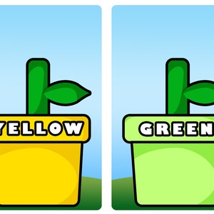 Flower Pot Color Sorting Toddler Preschool Young Child Printable Color ...