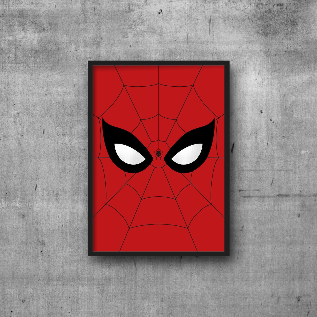 Spider-man Marvel Illustration Design Poster Print frame Not Included ...