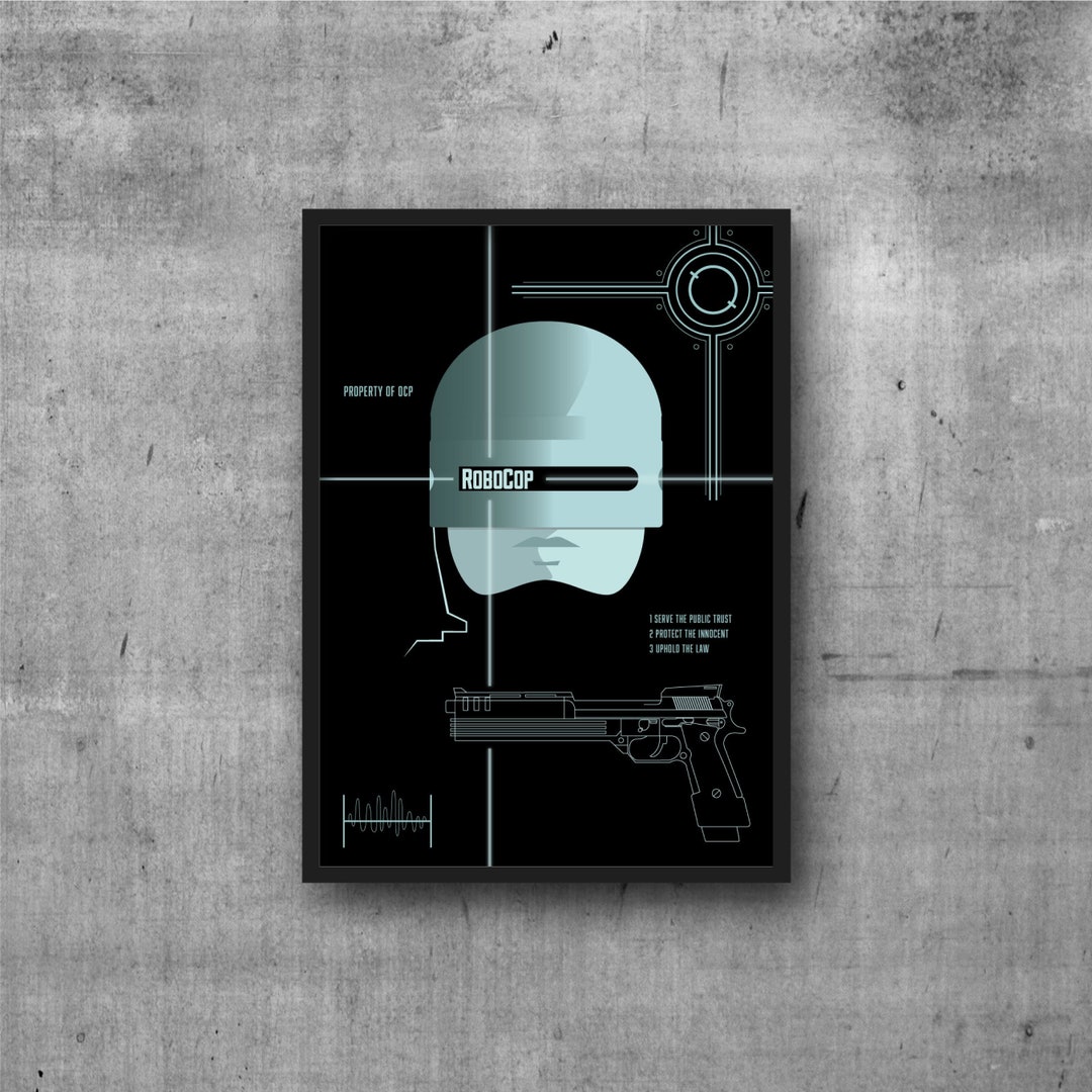 Robocop Illustration Design Poster Print frame Not Included - Etsy