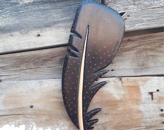 RED BİRDS FEATHER , Home Decor, 3d Wall, Feather, Wall Decor, Wall ...