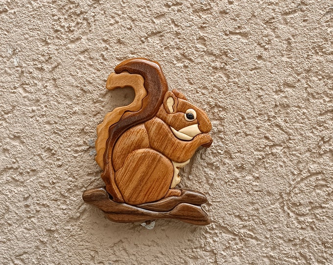 SQUİRREL İNTARSİA Wall Decor Home Decor Wall Hangings - Etsy