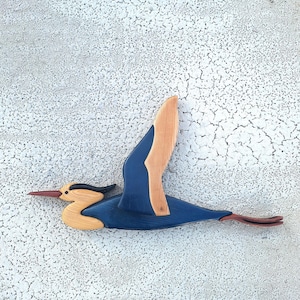 Blue Heron Pair Intarsia Wood Art, 3D Wall Decor - Etsy