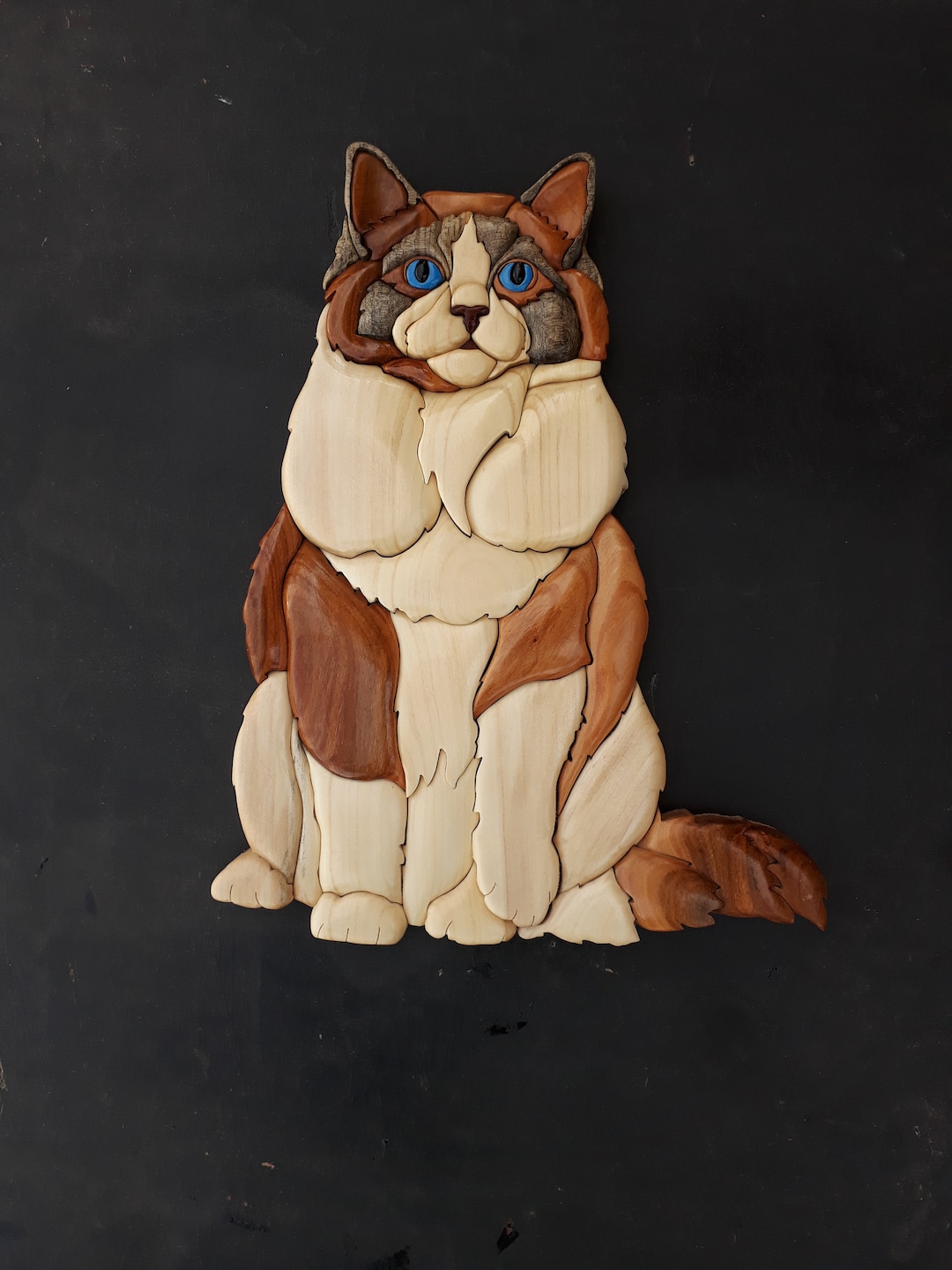 CAT INTARSİA Woodworking, Home Decor, Wall Decor, Animal, Cat, Pet ...