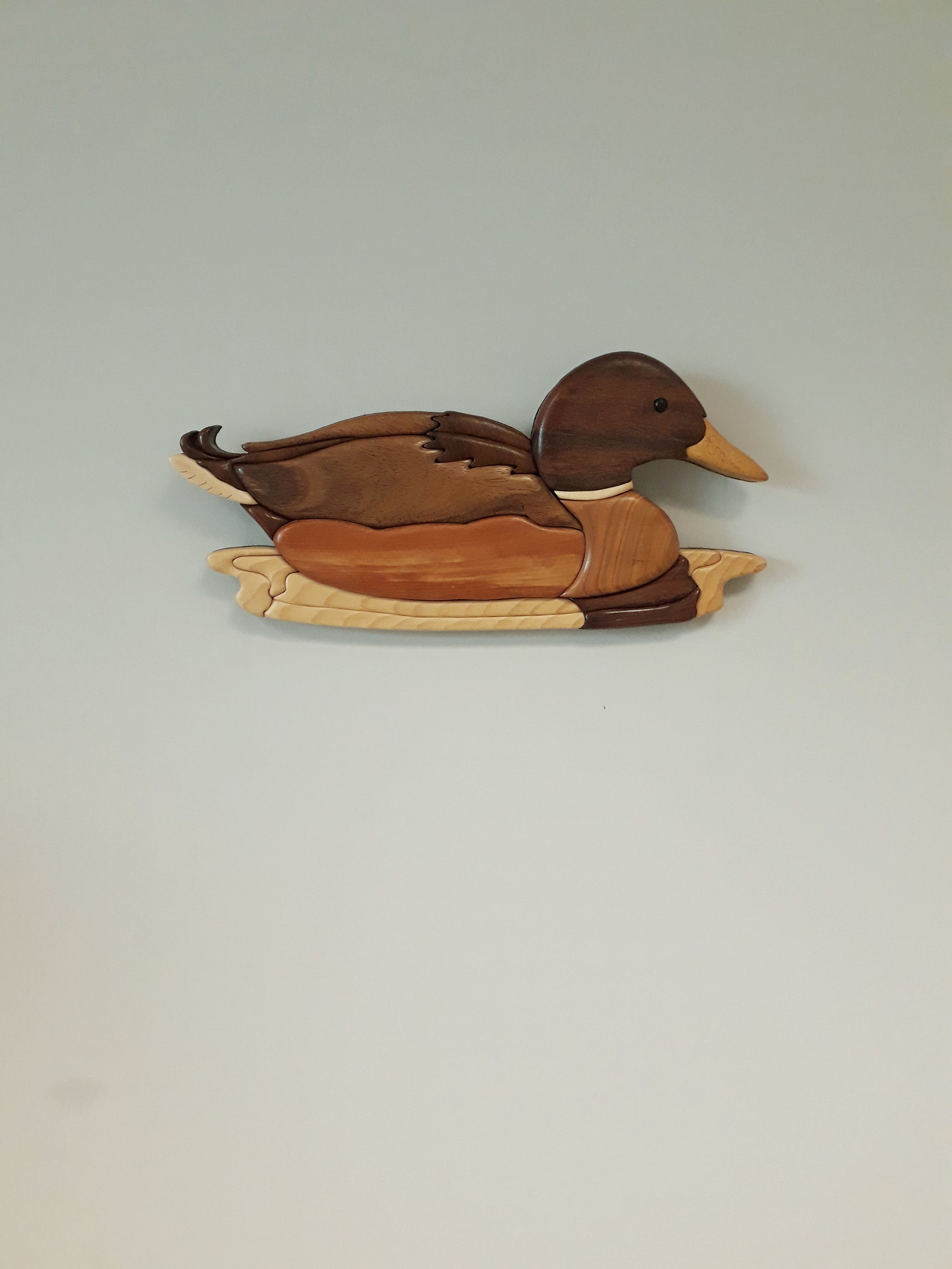 DUCK INTARSIA woodworking home decor wall decor animal | Etsy