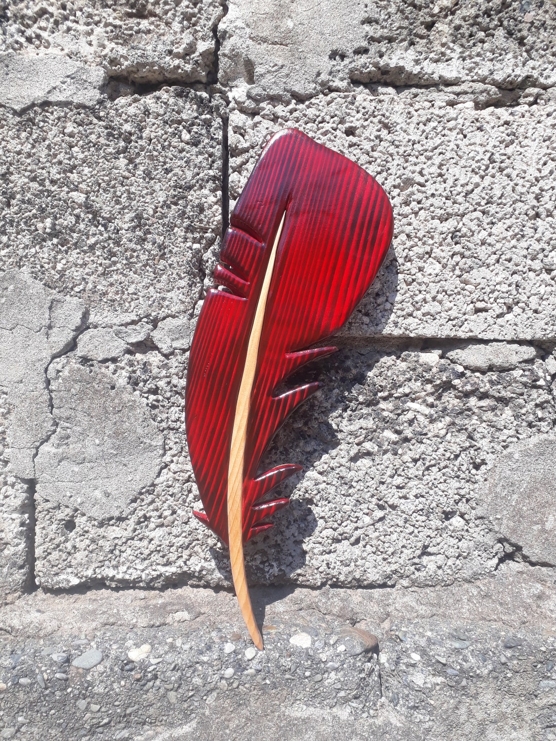 RED BİRDS FEATHER , Home Decor, 3d Wall, Feather, Wall Decor, Wall ...