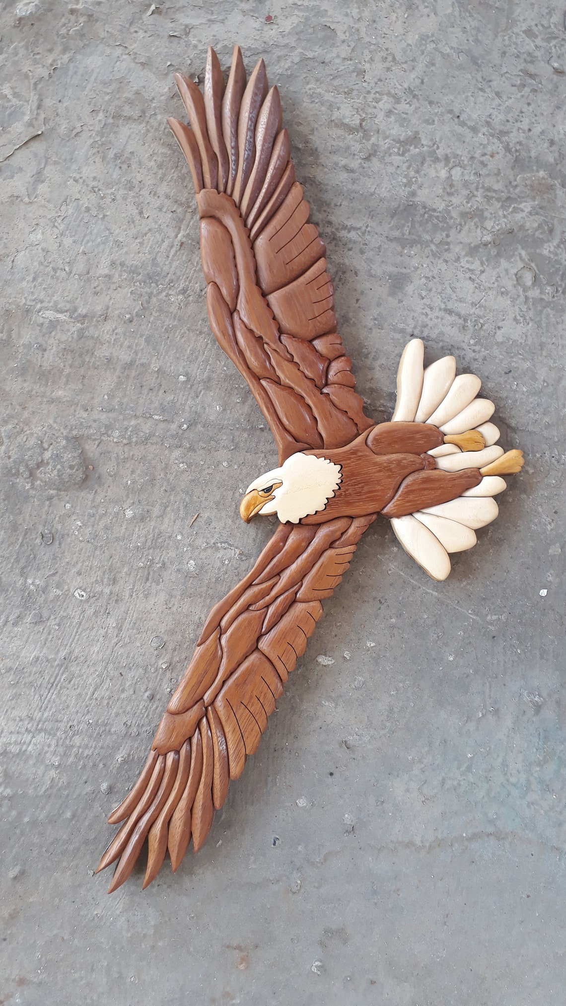 INTARSİA EAGLE wall decor bird Wild life birds intarsia | Etsy