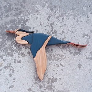 BLUE HERON, Birds,art, Intarsia Wooden Art, Animal, Intarsia Wood Art ...