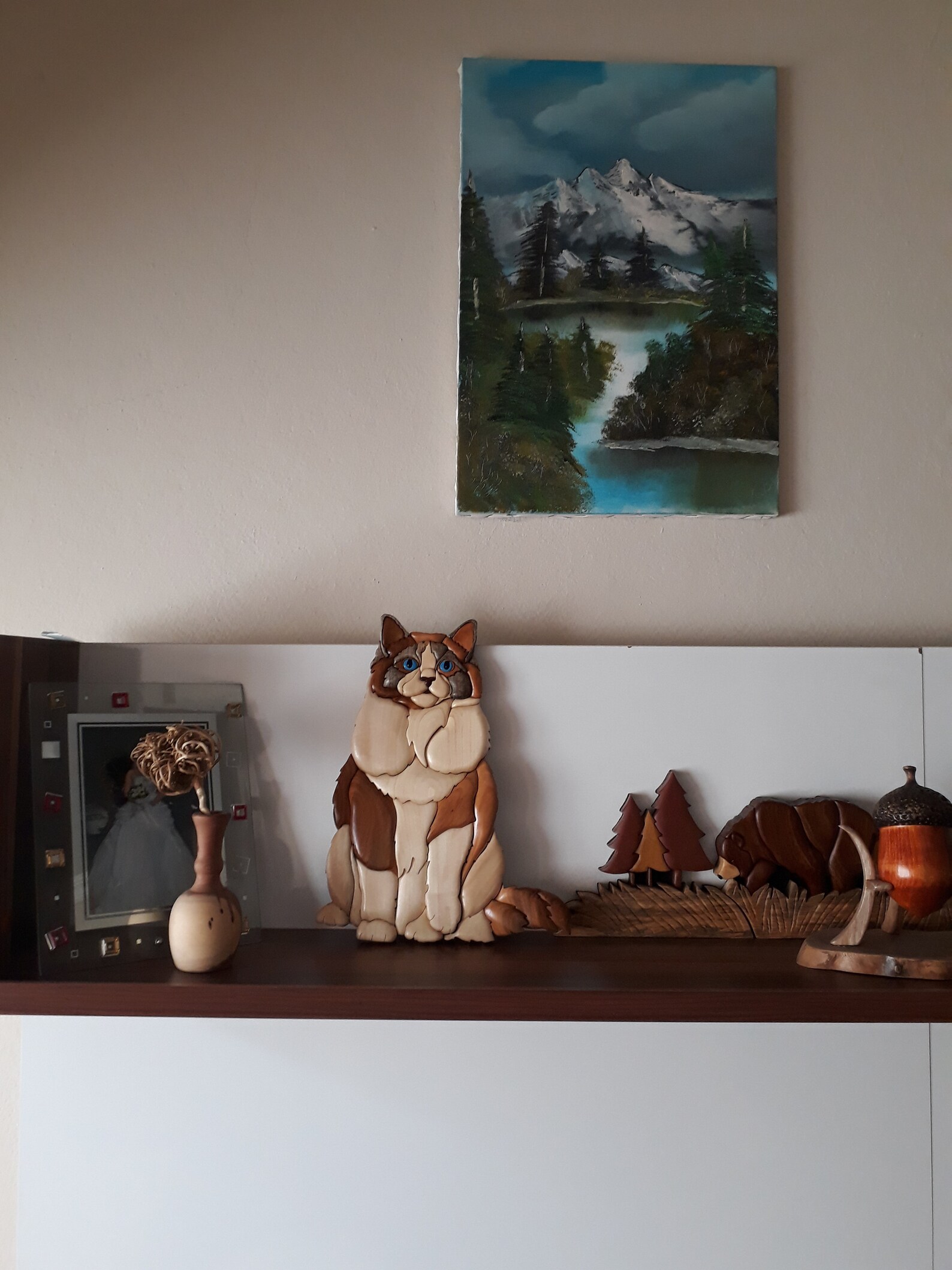 CAT INTARSİA Woodworking, Home Decor, Wall Decor, Animal, Cat, Pet ...