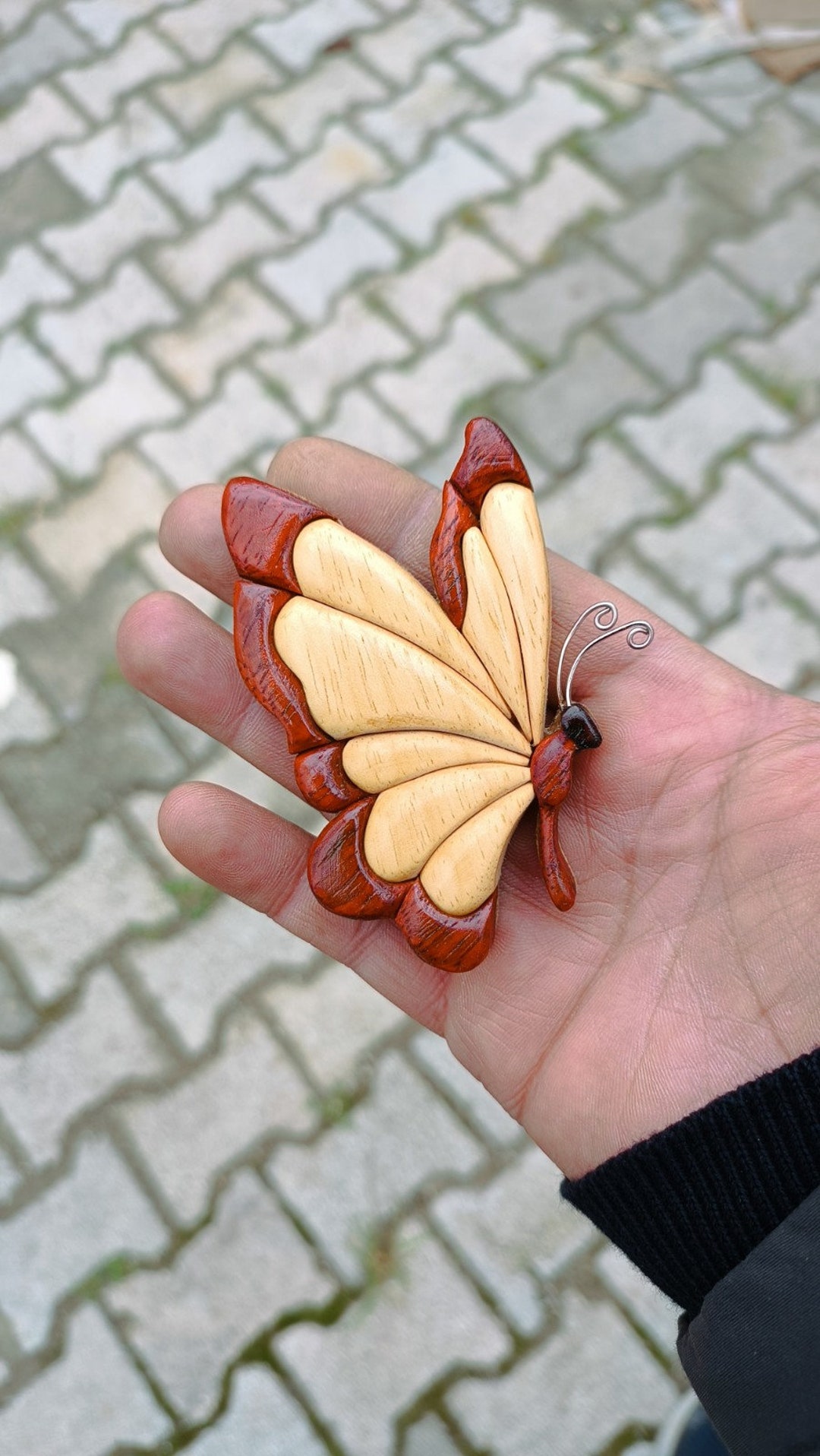 BUTTERFLY , Magnet, Intarsia, Intarsia Wooden Art, Wild Life, Home ...