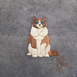 CAT INTARSİA Woodworking, Home Decor, Wall Decor, Animal, Cat, Pet ...
