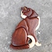 İNTARSİA CAT , Intarsia Wooden Art, Home Decor, Wall Decor, Cat, Love ...