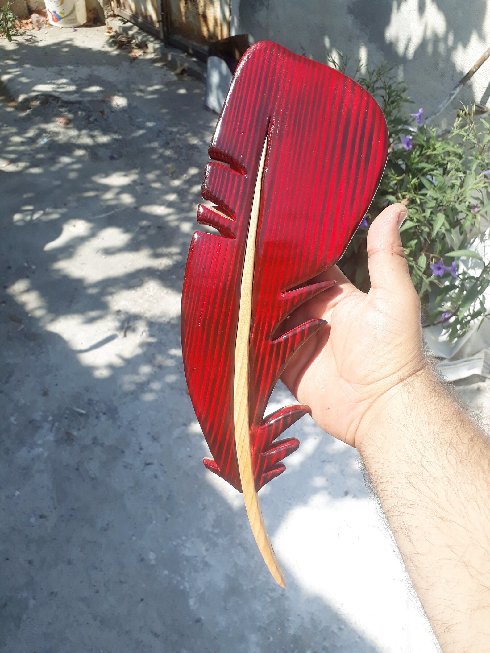 RED BİRDS FEATHER , Home Decor, 3d Wall, Feather, Wall Decor, Wall ...