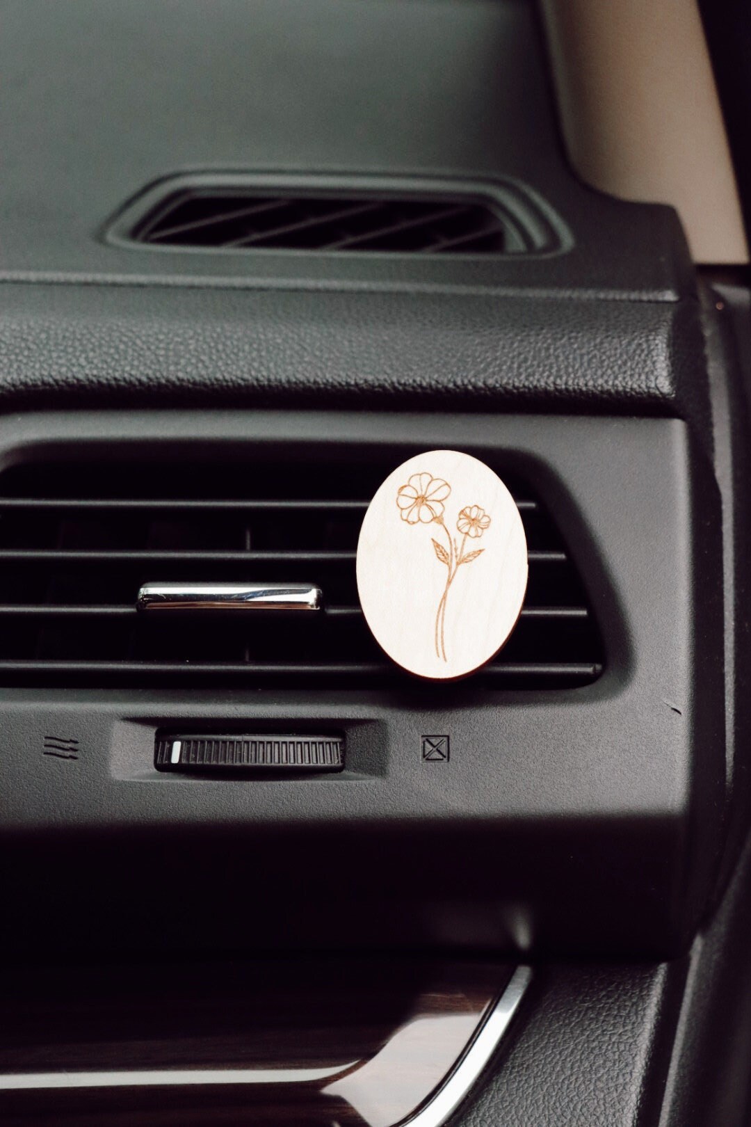 February Birth Flower, Wood Car Air Vent Diffuser, Primrose Birth ...