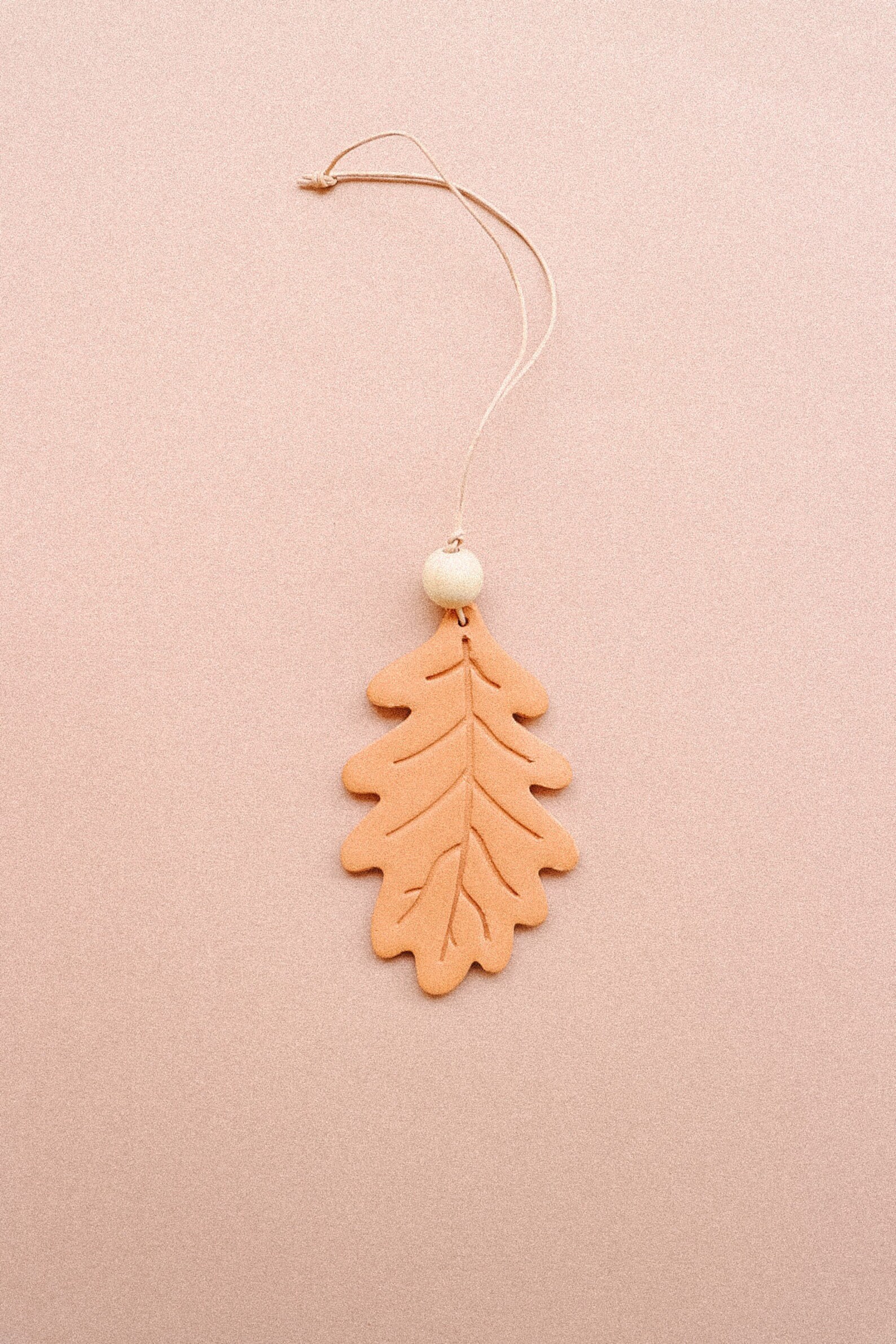 Essential Oil Leaf Car Diffuser, Terra-cotta Hanging Car Charm ...