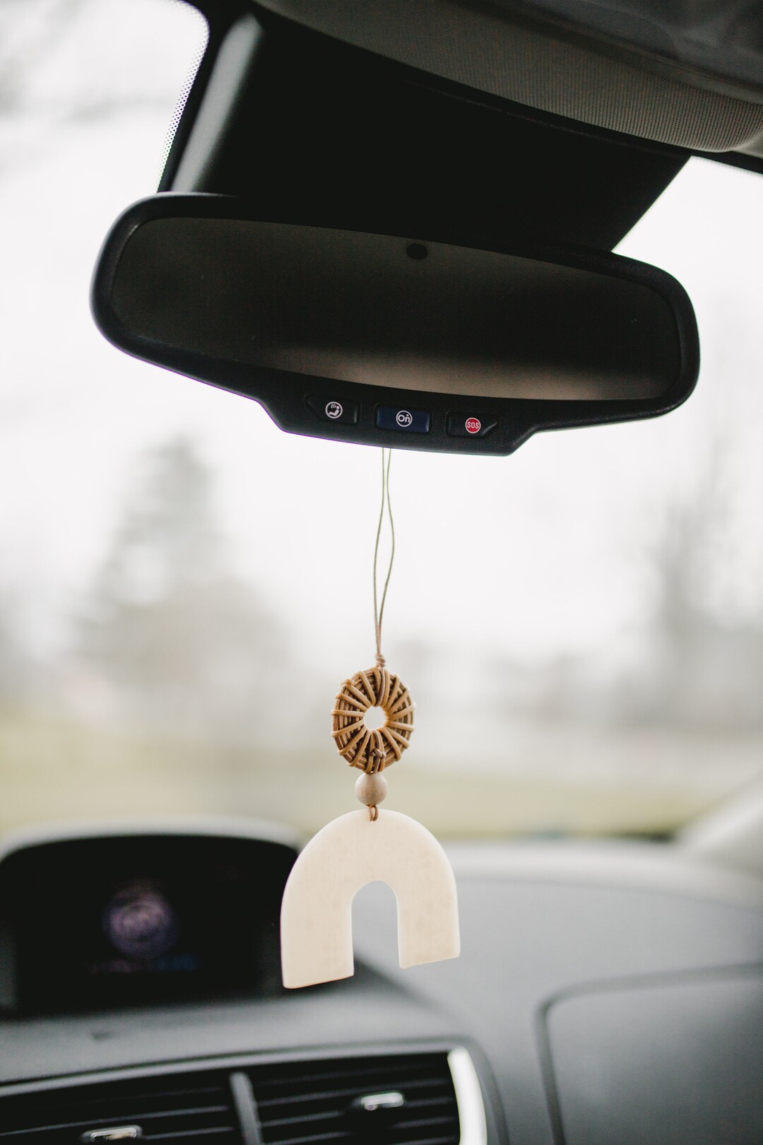 Rattan Rainbow Car Diffuser, Clay Arch Essential Oil Diffuser, Boho ...