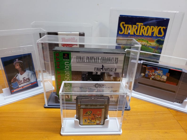 Playstation 2 Acrylic Display Case Stand - PS2 DVD Collector's Shelf ...