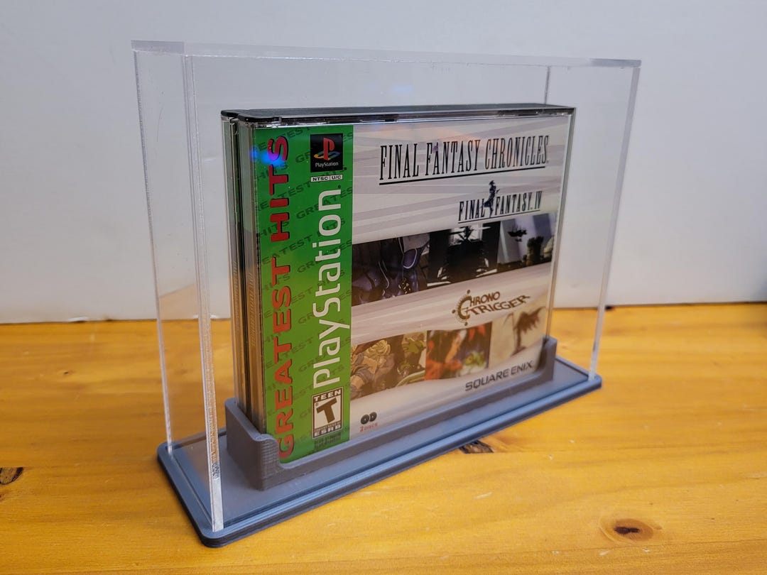 Playstation 1 Acrylic Display Case Stand - PS1 Multi Disk Collectors ...