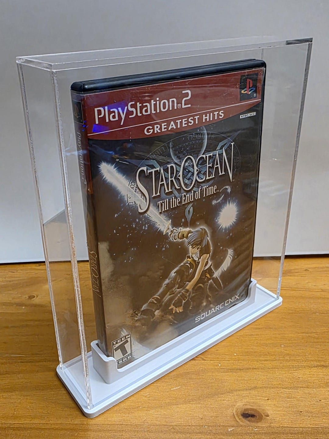 Playstation 2 Acrylic Display Case Stand - PS2 DVD Collector's Shelf ...