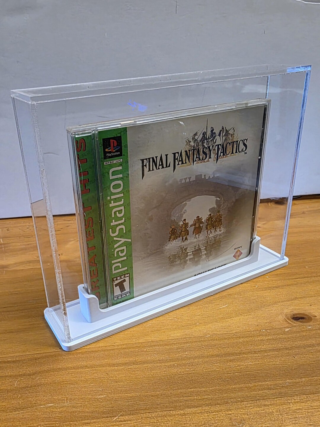 Playstation 1 Acrylic Display Case Stand - PS1 Single Disk Collectors ...
