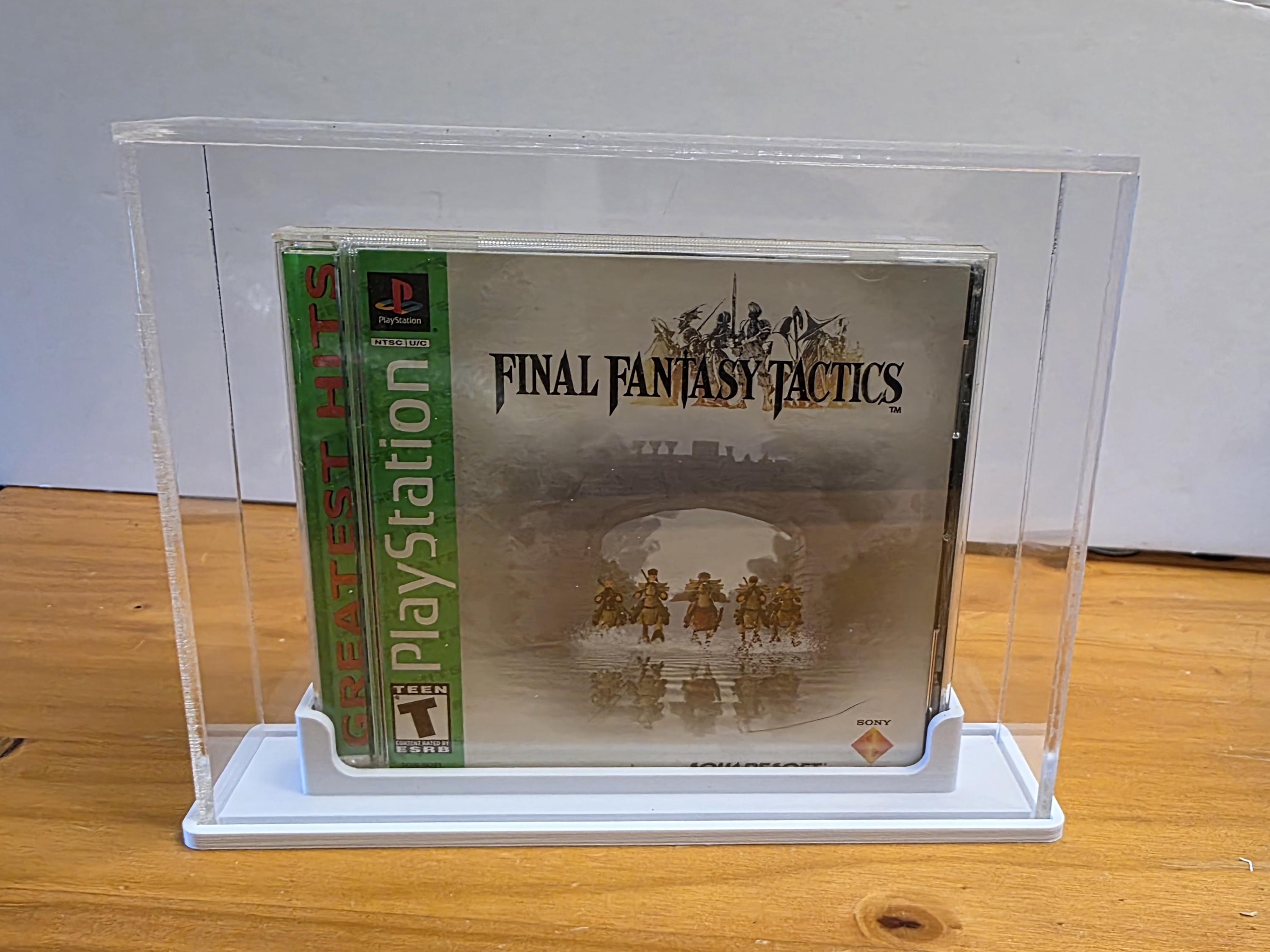 Playstation 1 Acrylic Display Case Stand - PS1 Single Disk Collectors ...