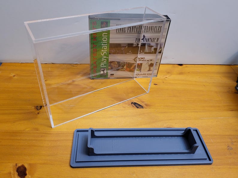 Playstation 1 Acrylic Display Case Stand - PS1 Multi Disk Collectors ...