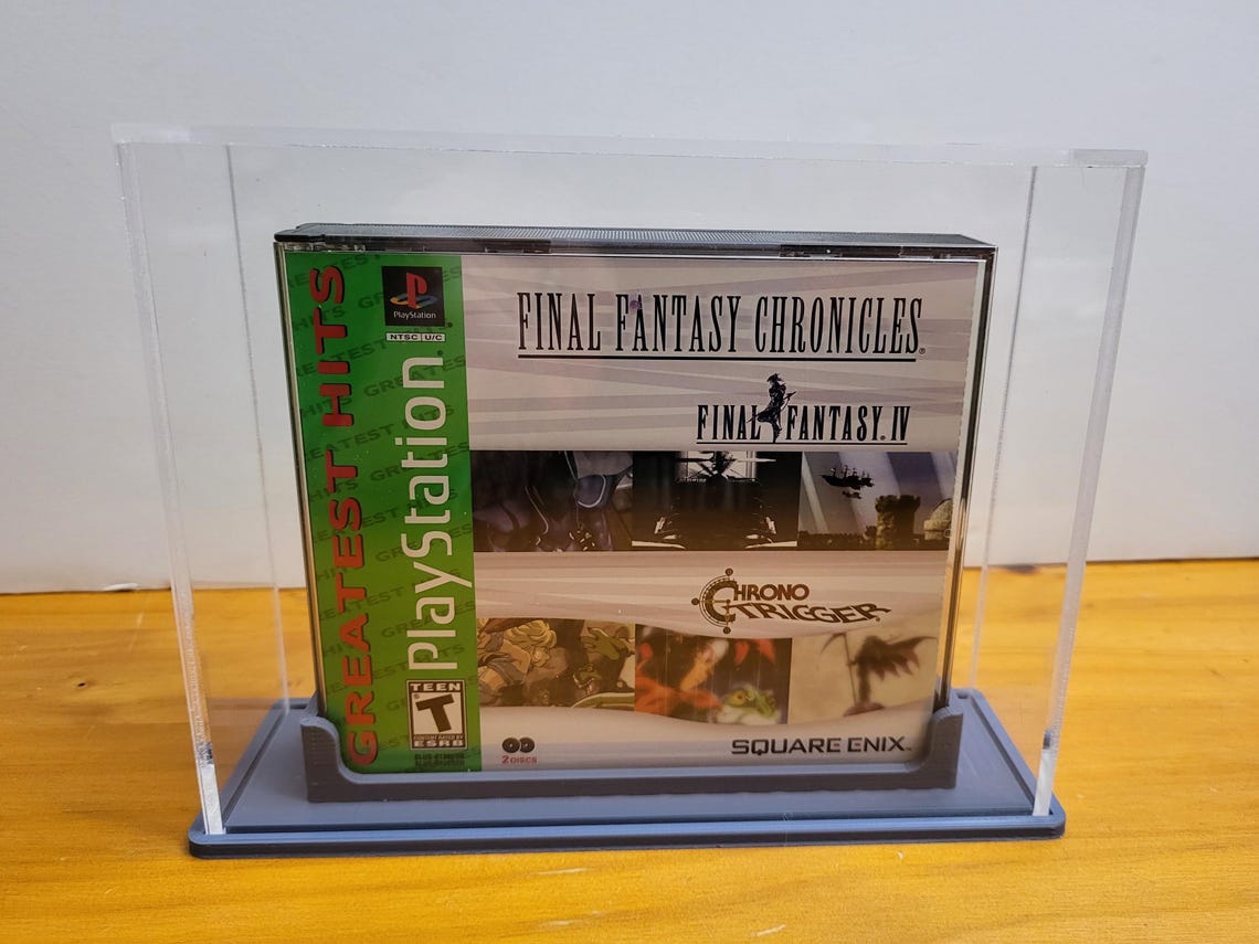 Playstation 1 Acrylic Display Case Stand - PS1 Multi Disk Collectors ...