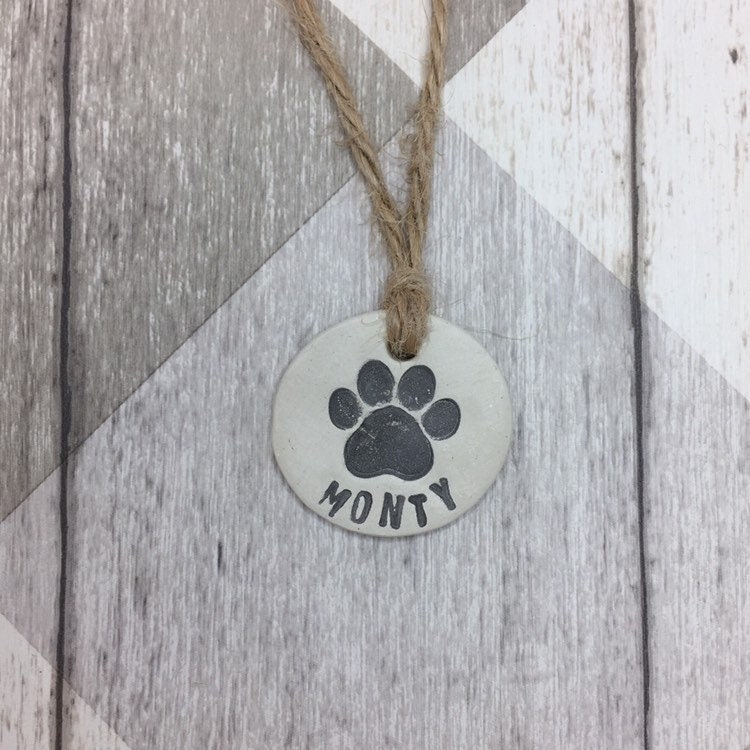 Dog Gift Personalised Gift Tags New Puppy Gift Paw Print - Etsy UK