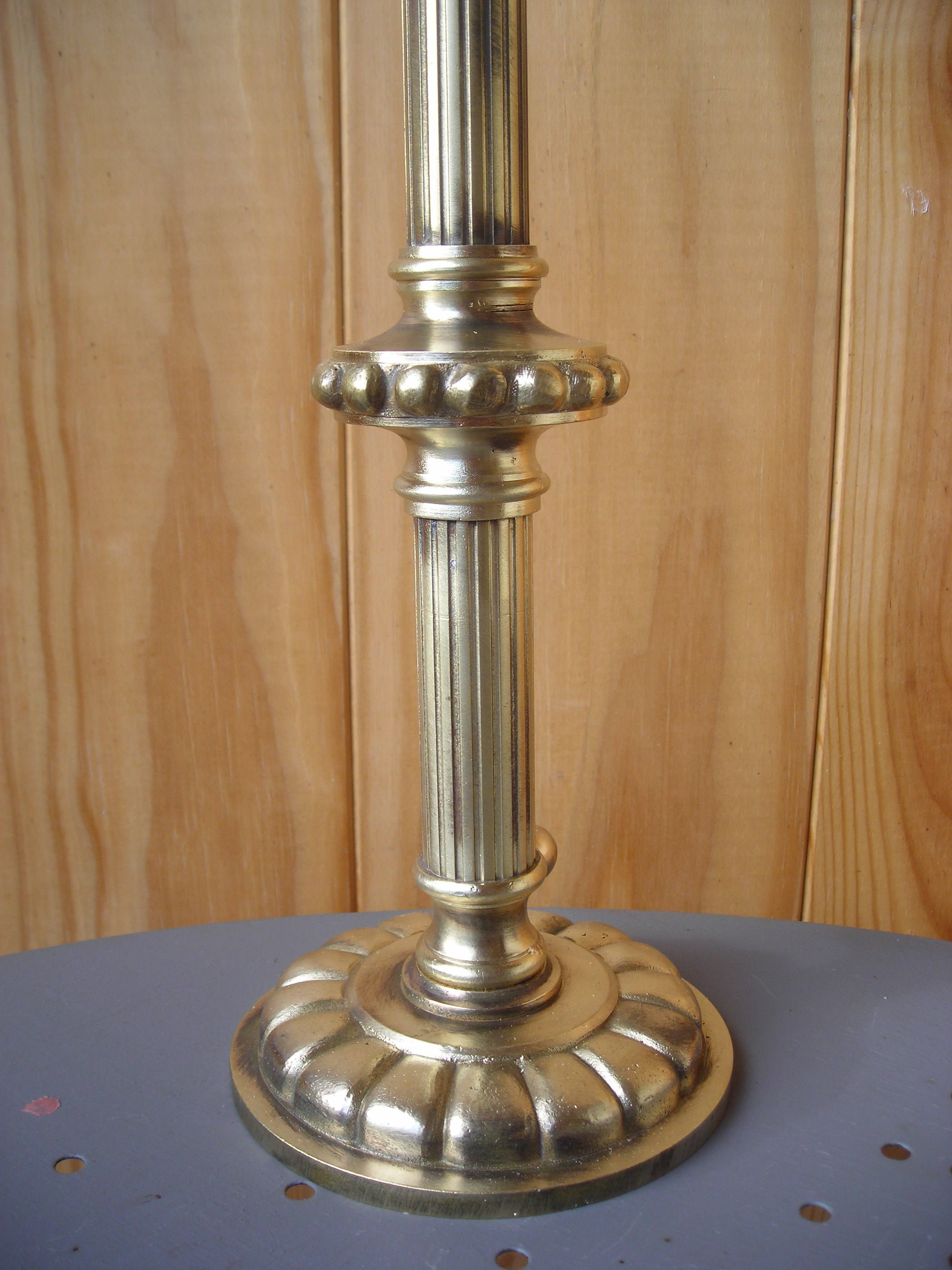 Vintage gas lamp/candleholder. Old brass gas lamp base. | Etsy