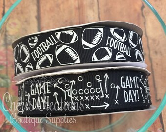 Football Ribbon by the Yard - Etsy