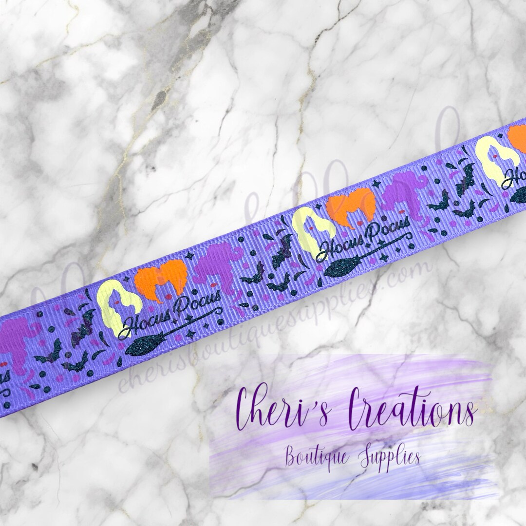 Wicked Witch Sisters 7/8" Grosgrain Ribbon by the Yard - Etsy