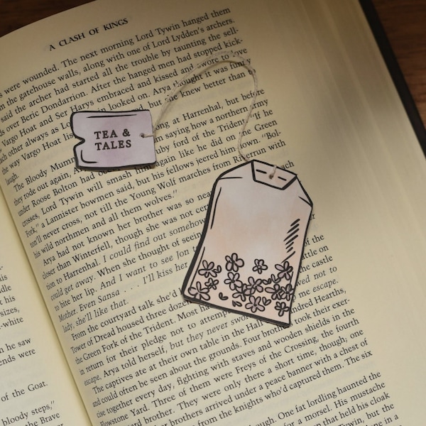 Tea Bag Bookmark - Etsy