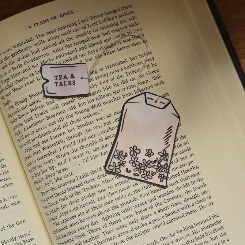 Tea Bag Bookmark - Etsy