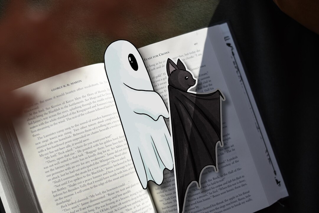 Printable Spooky Bookmarks Halloween Reads Ghost Bookmark Digital ...