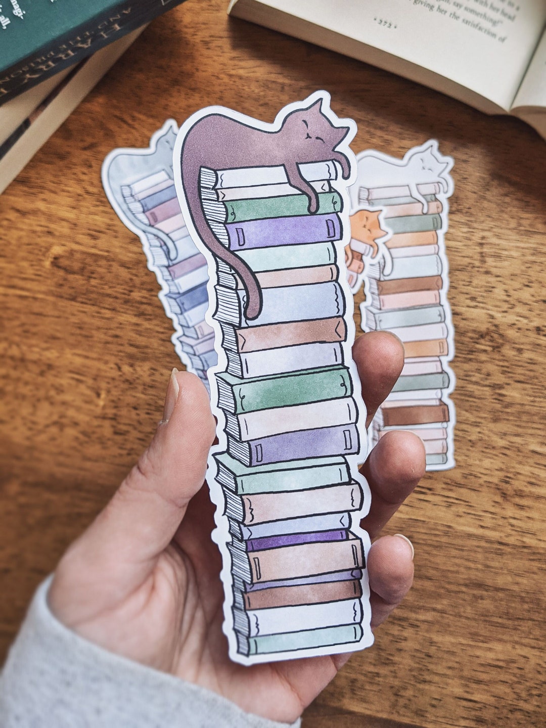 Cat Bookmark | Book Tracker | Gift Ideas for Readers | Reading Tracker ...
