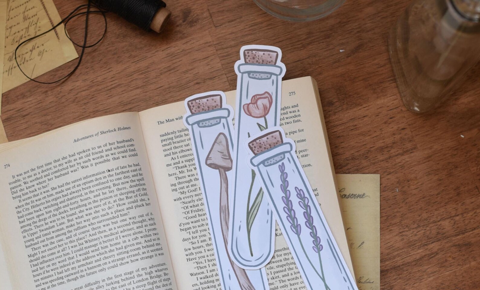 Botanical Test Tube Bookmarks | Gift Ideas for Readers | Plant Lover ...