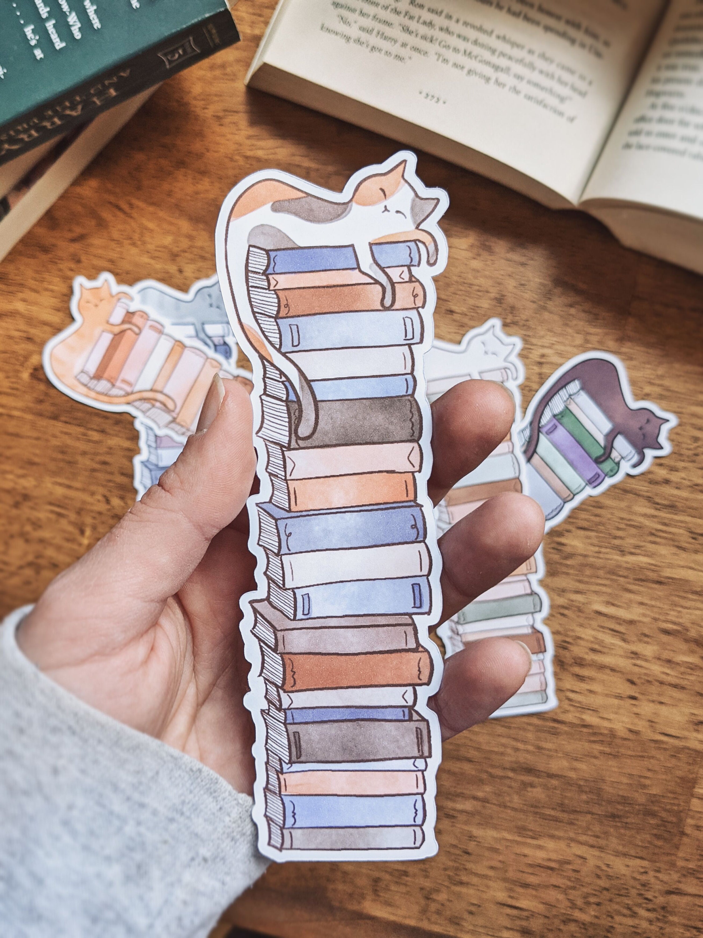 Cat Bookmark | Book Tracker | Gift Ideas for Readers | Reading Tracker ...