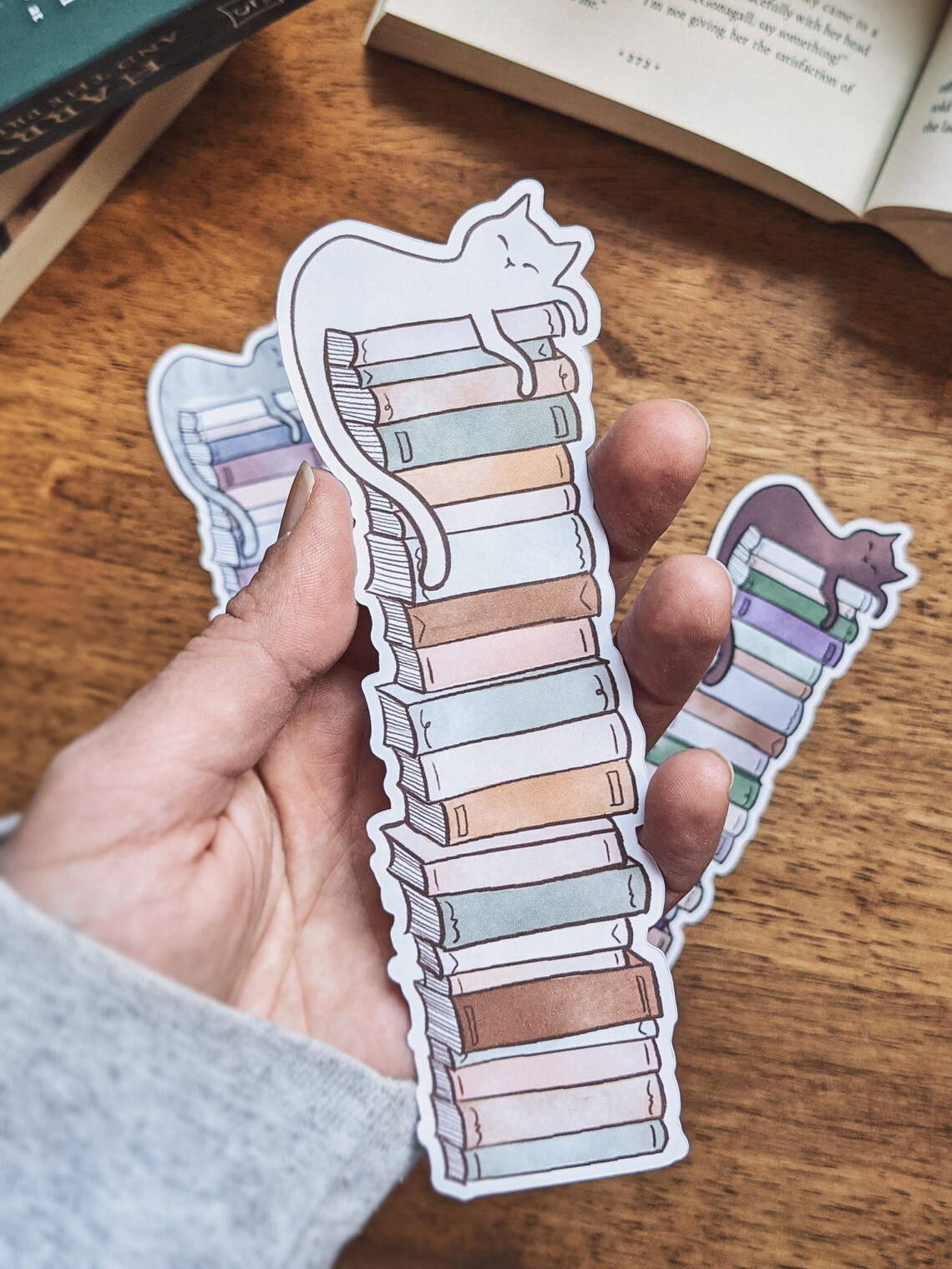 Cat Bookmark | Book Tracker | Gift Ideas for Readers | Reading Tracker ...
