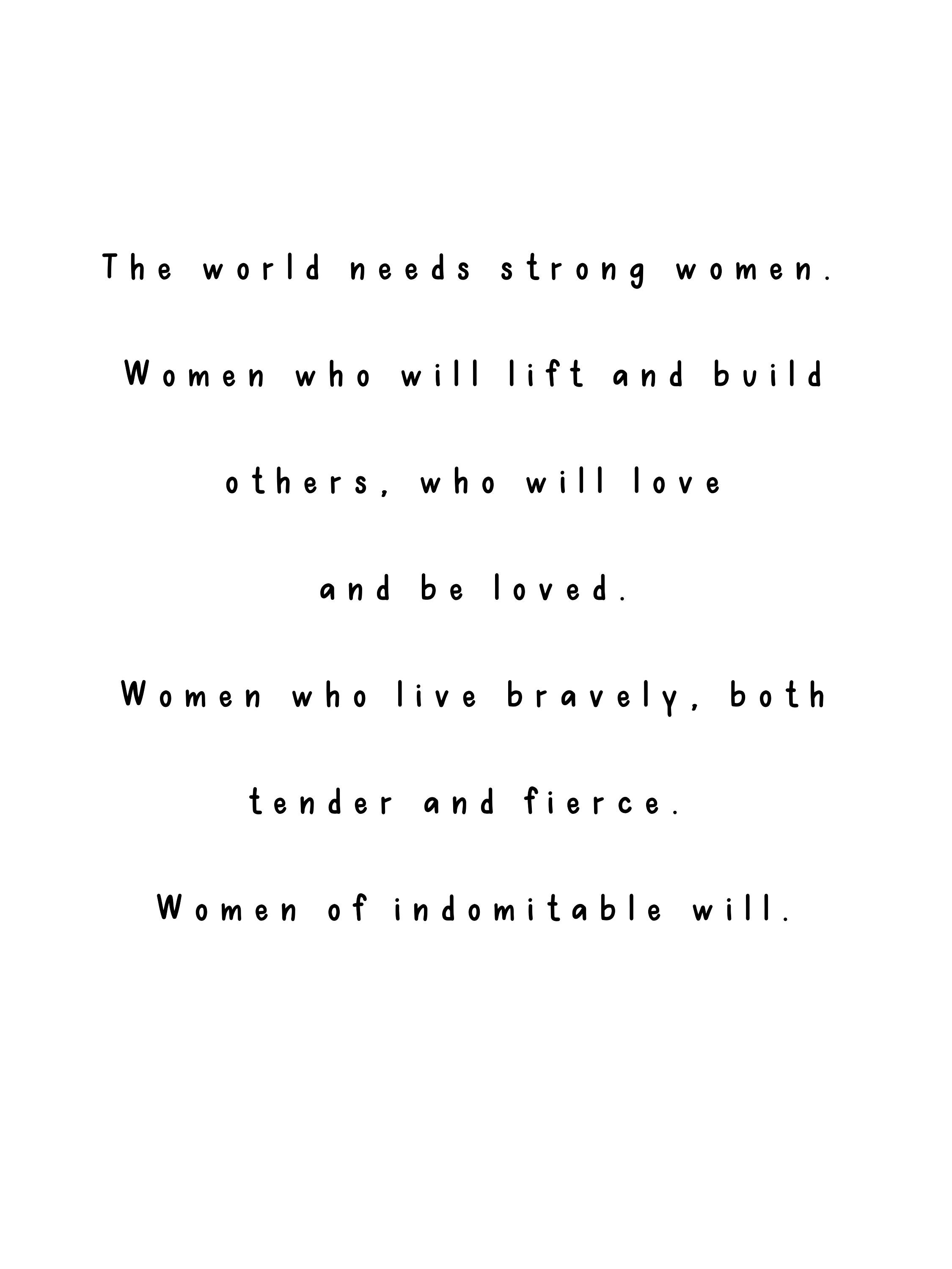Strong Women In The World