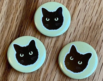 Cute Cat Button - Etsy