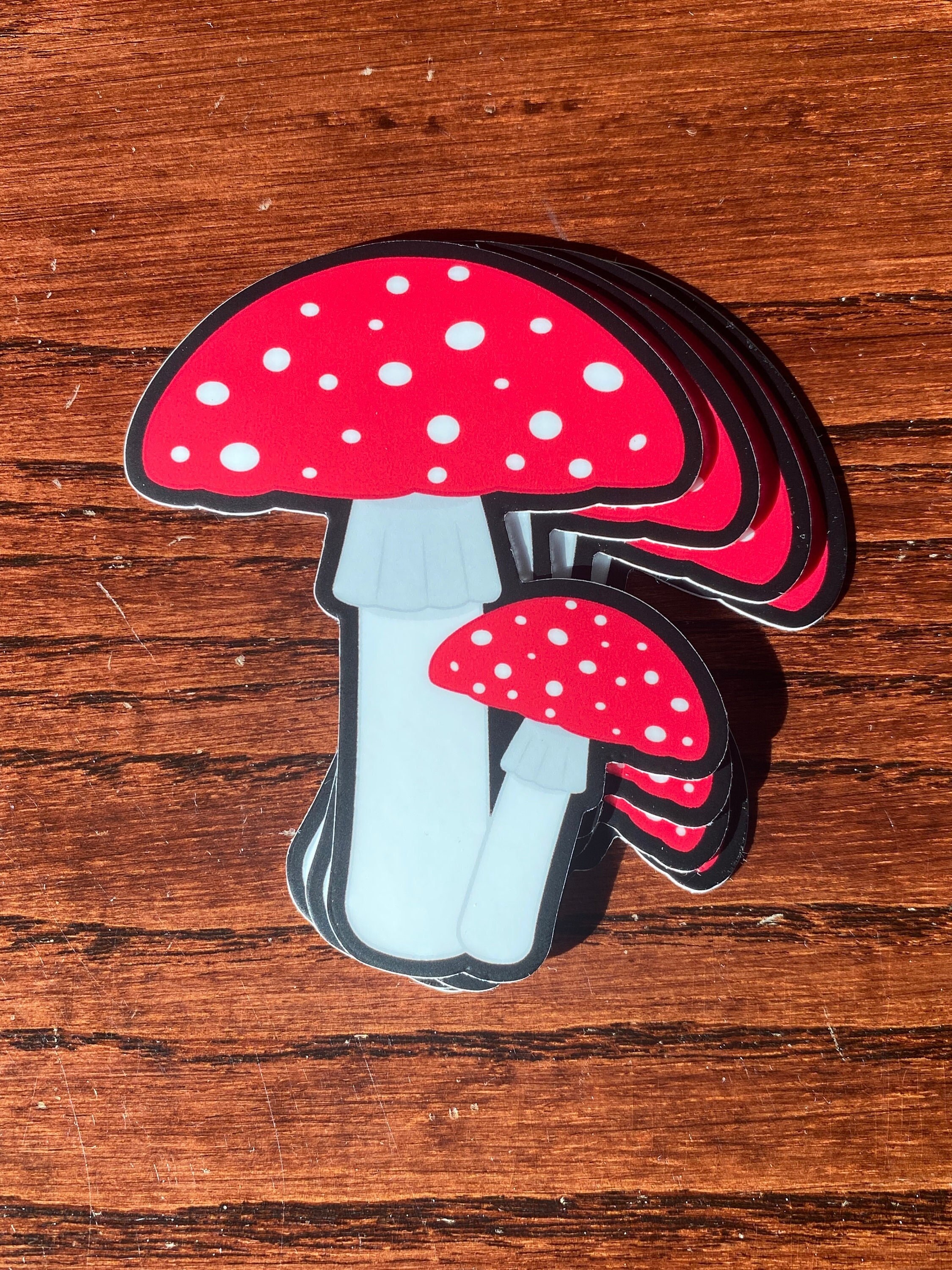 Red Mushroom Sticker - Etsy