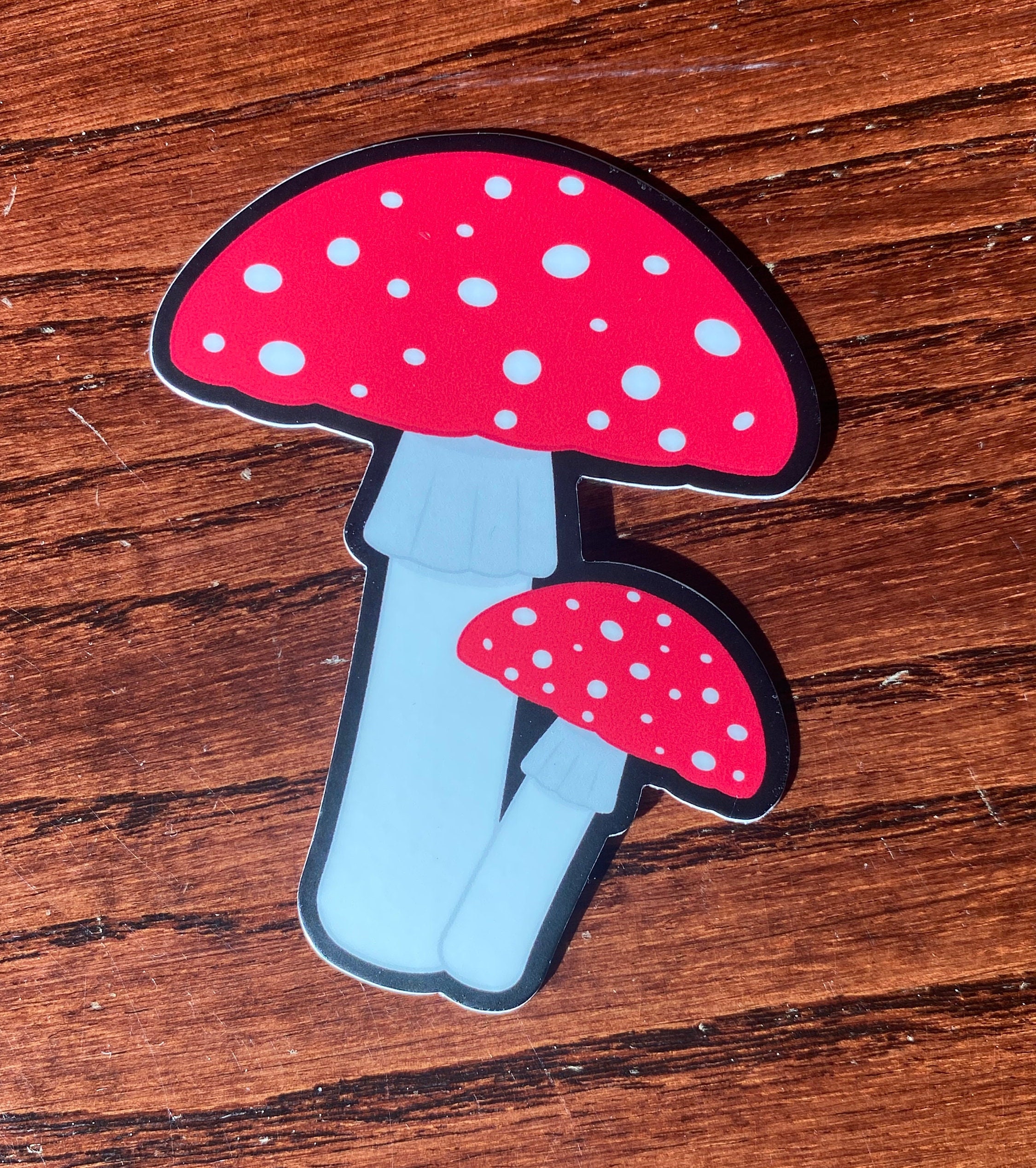 Red Mushroom Sticker - Etsy