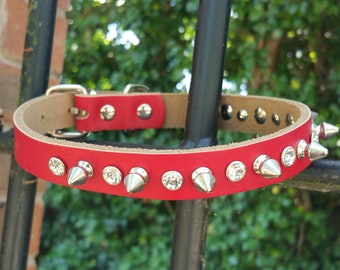 Spiked collars | Etsy