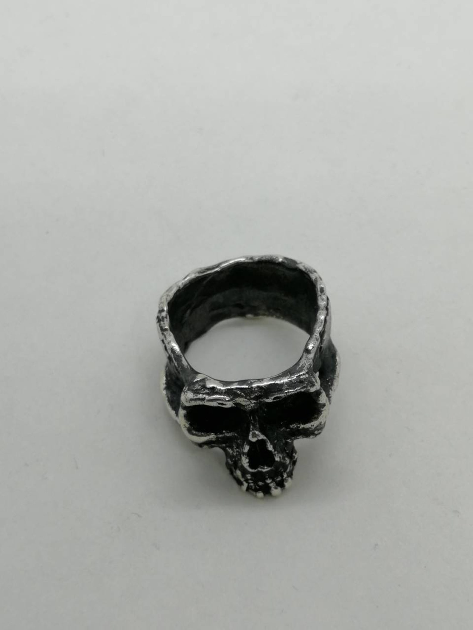 Anello Teschio, Anello Teschio, Anello Gotico, Argento Sterling ...